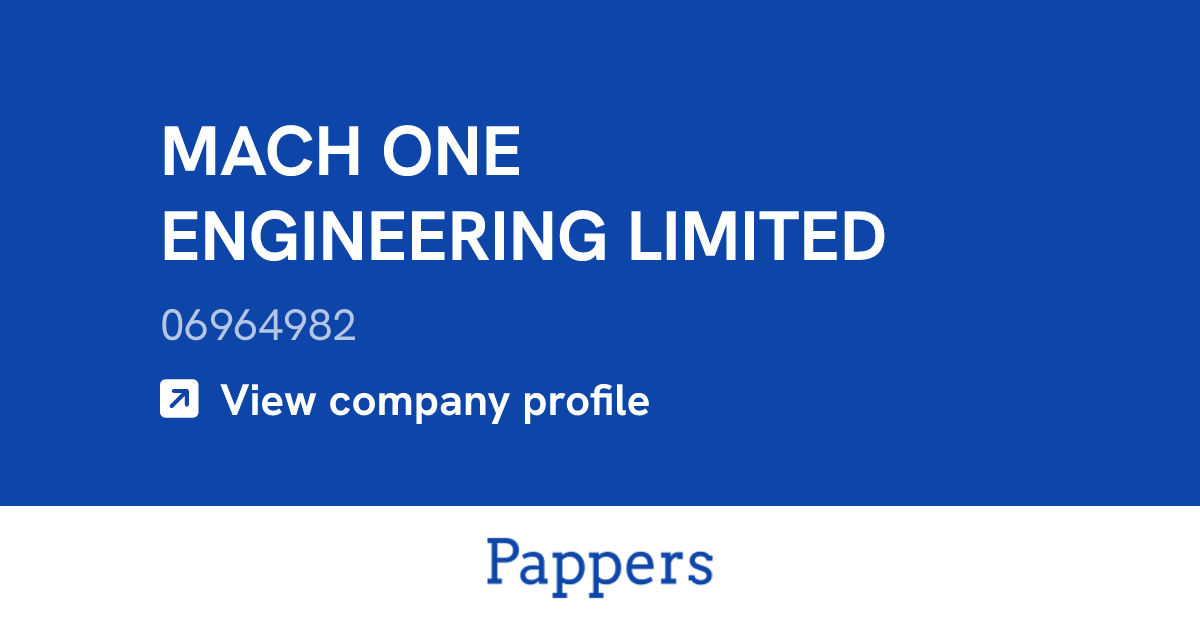 MACH ONE ENGINEERING LIMITED (06964982) : Turnover & managers