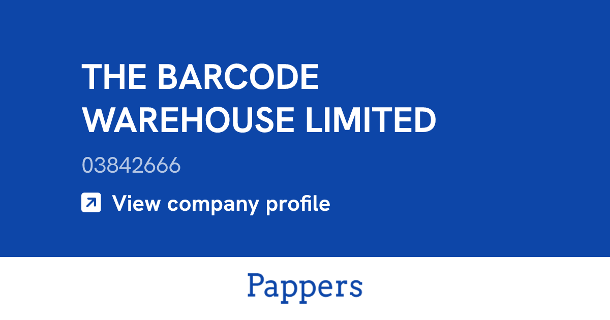 THE BARCODE WAREHOUSE LIMITED (03842666) : Turnover & managers